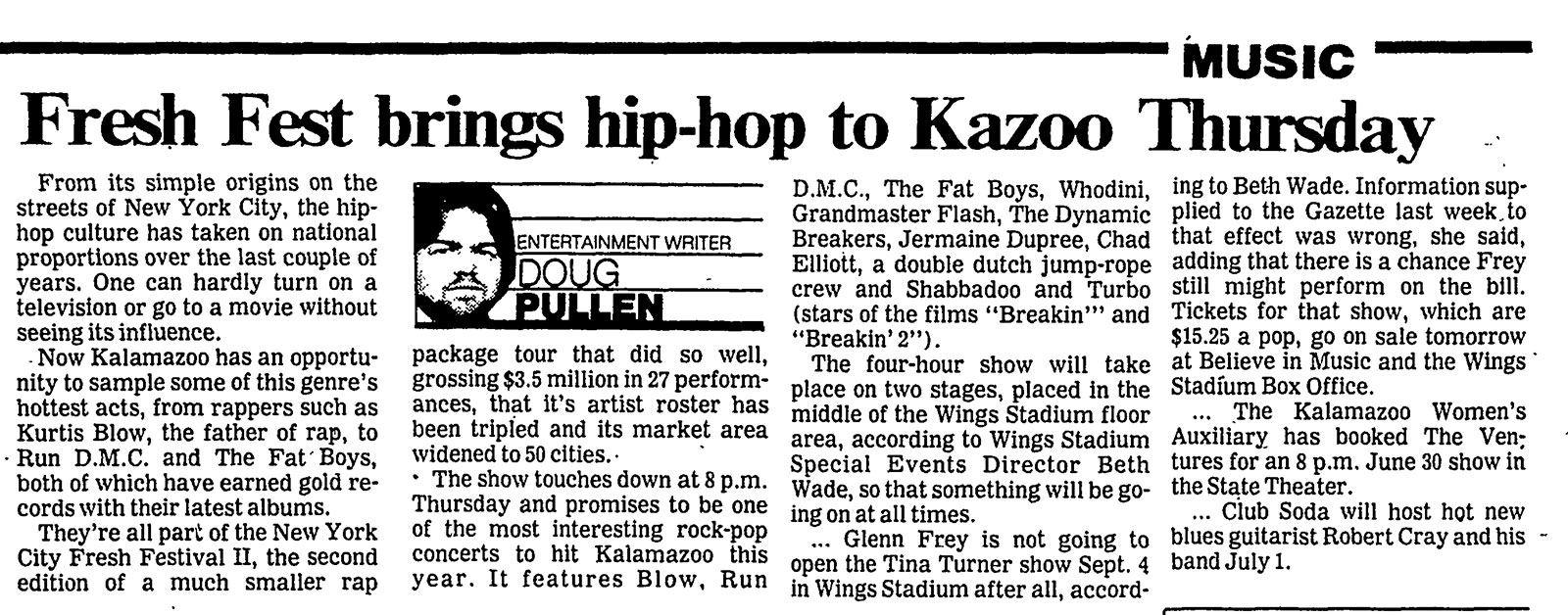 New York City Fresh Festival II at Wings Stadium (6/27/1985 ...